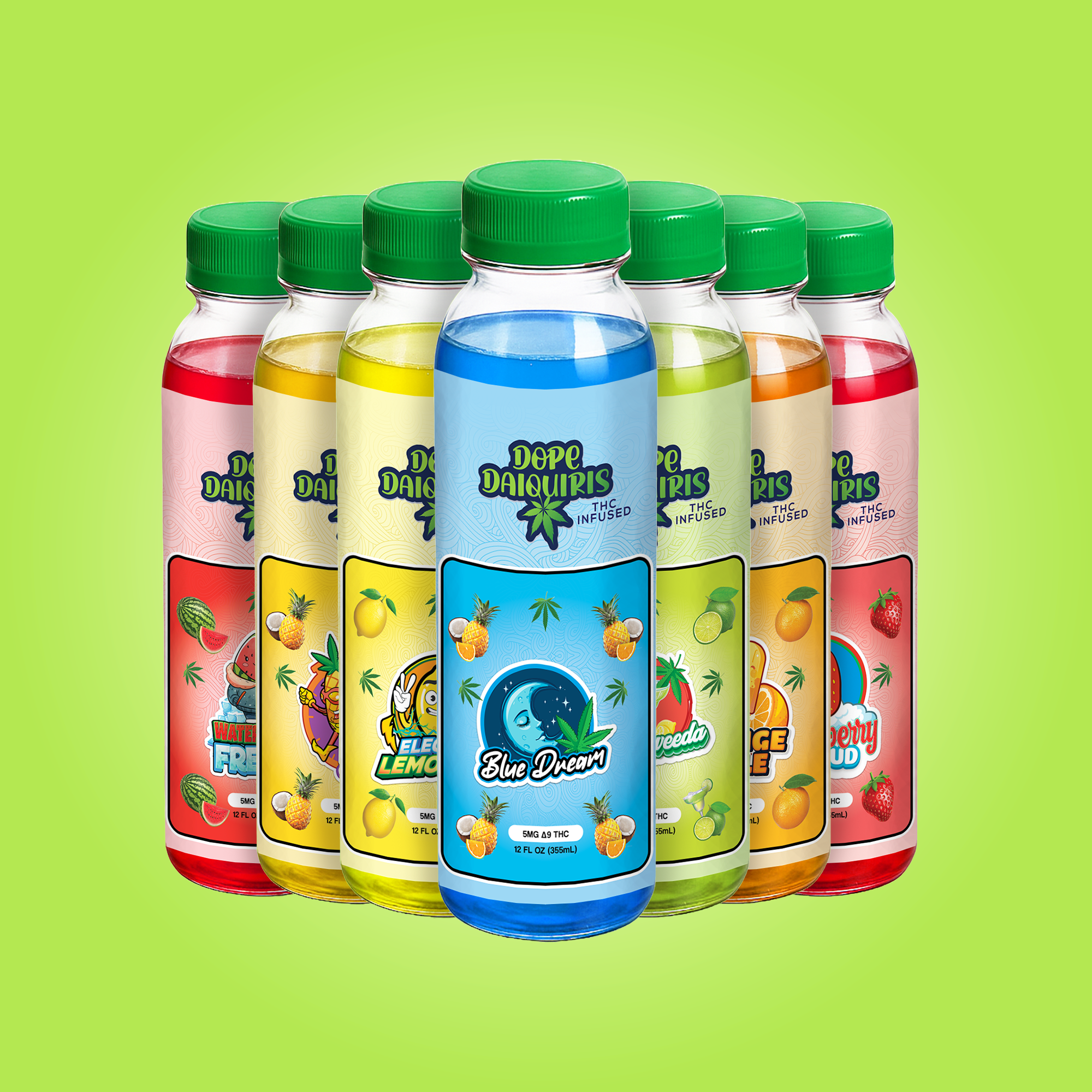 12oz 5mg Bottle Case - Dope Daiquiris